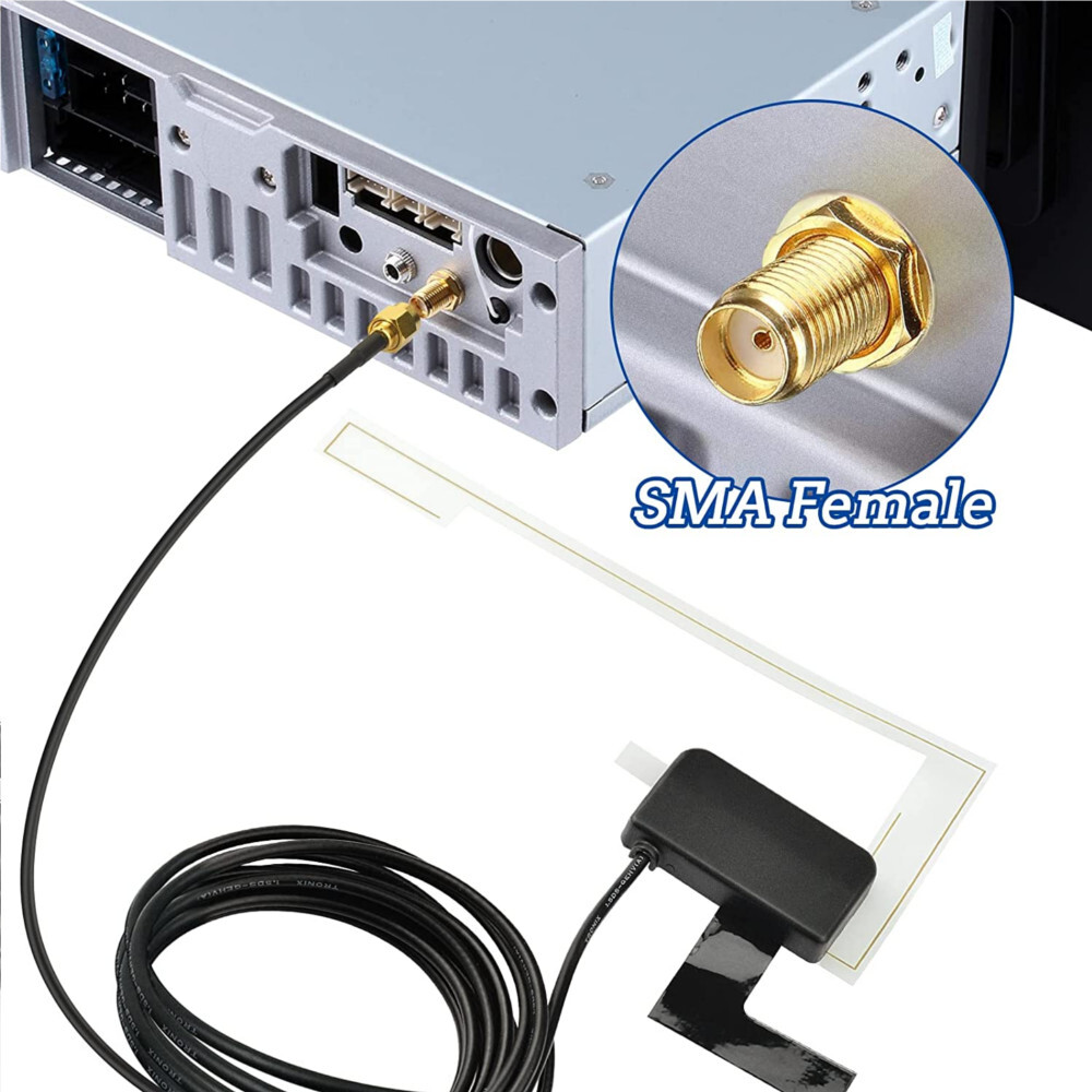 DAB SMA Car Aerial Antenna Glass Mount Windscreen Digital Universal ...