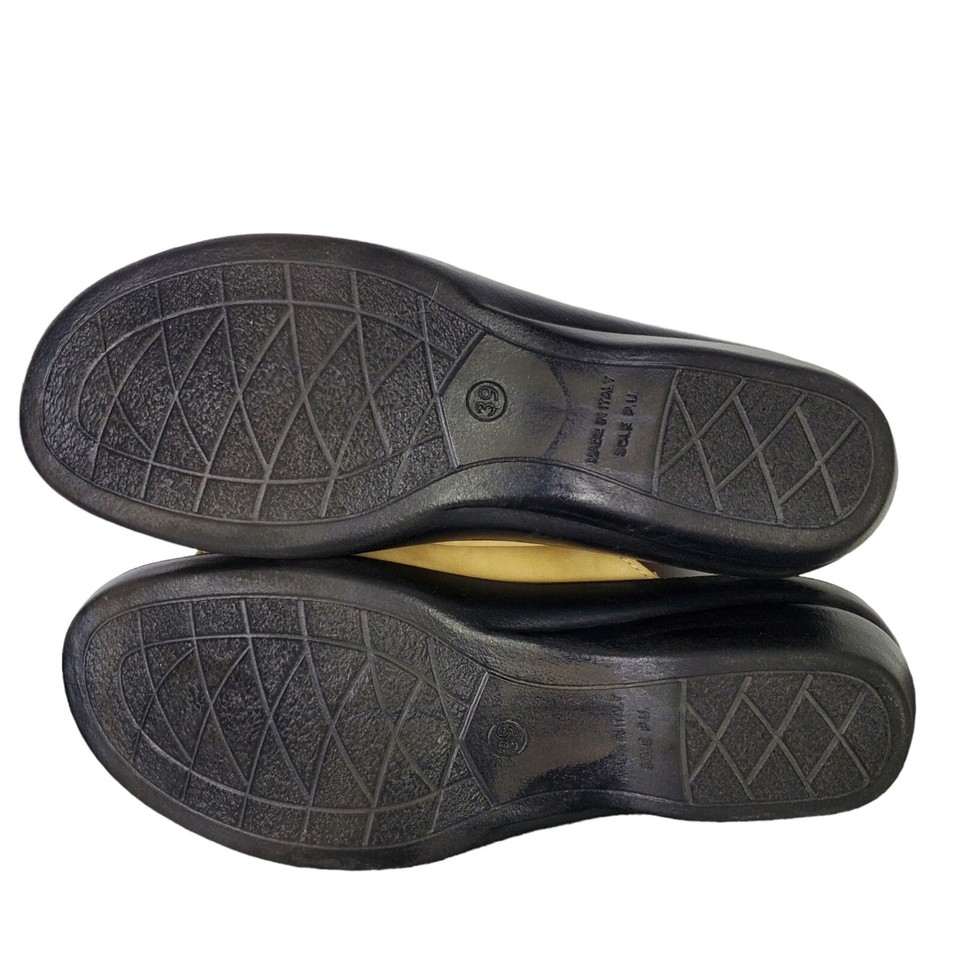 Flexus by Spring Step Aditi Beige Tan Stud Slip On Wedge Sandals Sz 39 ...