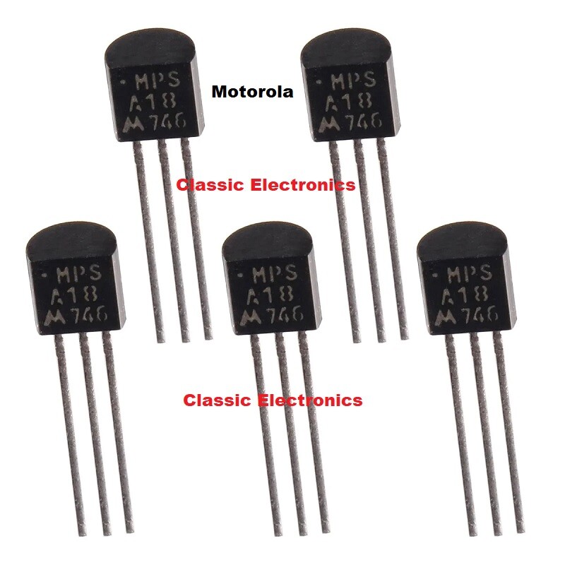 Lot of 5pcs. Genuine Motorola/ON MPSA18 NPN TO-92 Transistor USA Seller | eBay