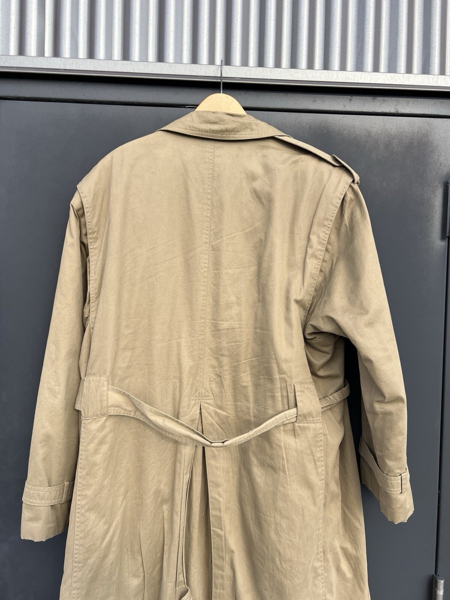 Vintage Saito Konichi Toyko, Japan Trench Coat Beige With Vintage Saito Konichi Toyko, Japan Trench Coat Beige With