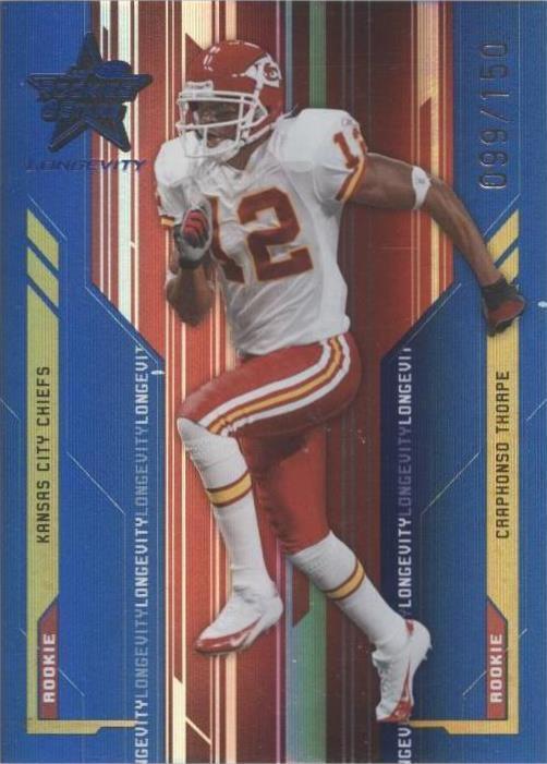 2005 Leaf Rookies & Stars Longevity - Rookie Craphonso Thorpe #213 ...