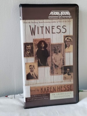 Witness By Karen Hesse On Audio Cassette Tapes--Ex-Library--Unabridged ...