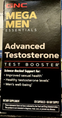 GNC Mega Men Advanced Testosterone Booster, 120 Capsules for 60 Days | eBay