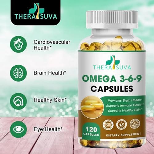 High-Potency Omega 3-6-9, 100% Vegan Sourced Natural Supplement for ...