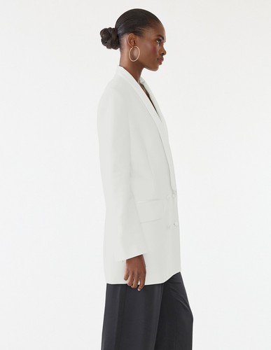 GSTQ Women's Satin Tuxedo Jacket White Size X-Small | eBay