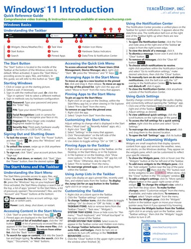 Windows 11 Quick Reference Training Tutorial Guide (Cheat Sheet of ...