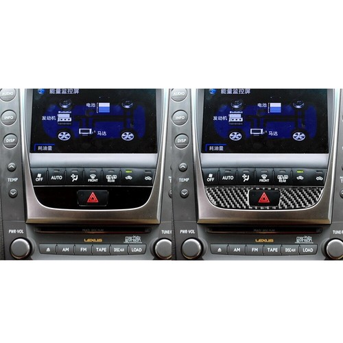 Carbon Fiber Emergency Flash Button Panel Cover Trim Fit for LEXUS GS ...