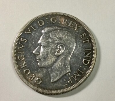 1945 George VI KEY DATE Silver Dollar Sharp Coin light tone | eBay