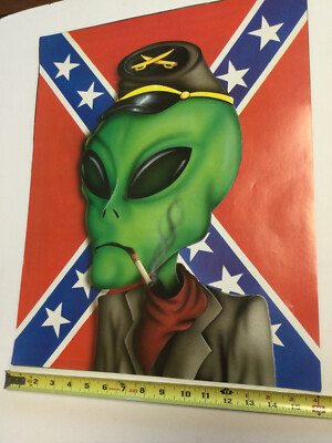 Vintage Alien Smoking a Cigarette with Hat 16” by 20” Poster | eBay