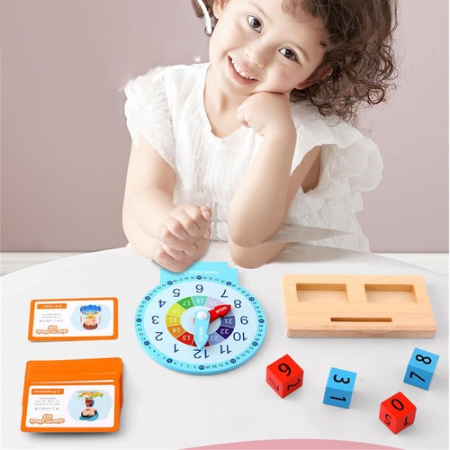 Learning Clock 12 hour Clock Toy Kids Junior Time Hour Minute ...