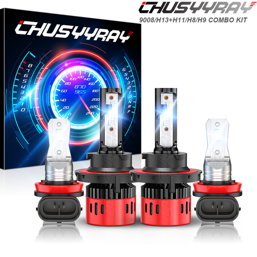 For Ford Flex 2009-2019 6500K LED Headlight Hi-Lo Beam + Fog Light 4 ...