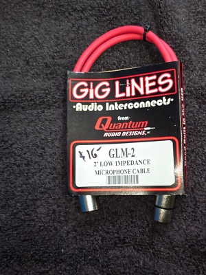 Quantum Audio Designs 2' low impedance microphone cable XLRm to XLRf | eBay