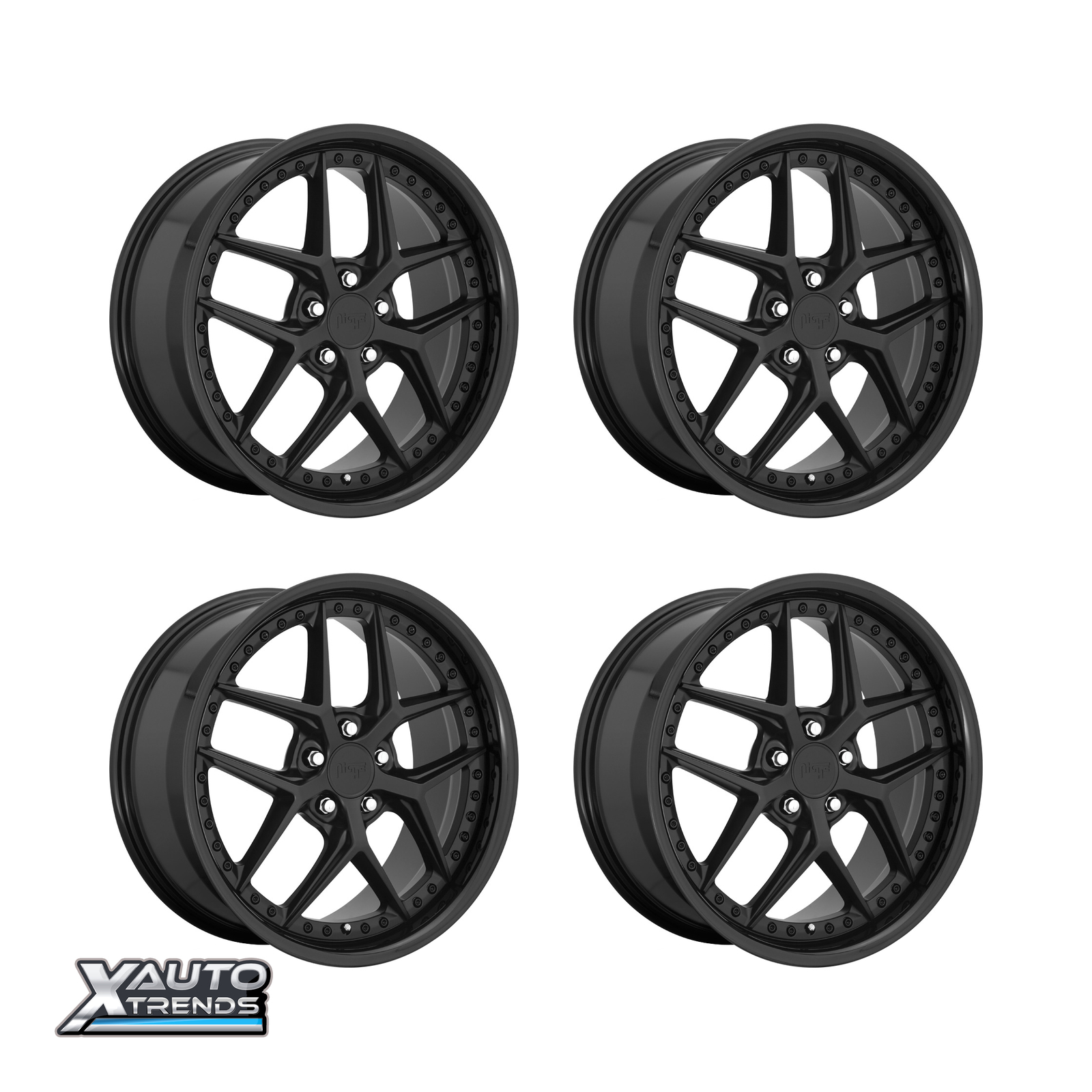 Niche M226 Vice Gloss Black Matte Black 20X9 5X114.3 35mm (Set of 4) | eBay
