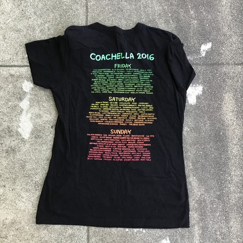 2016 Coachella Women’s T-Shirt Large Black Crew Neck | eBay