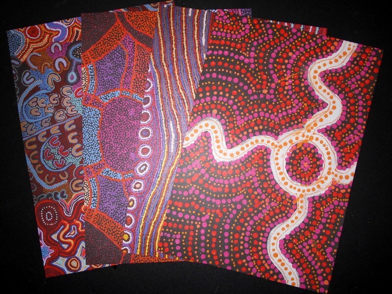 ABORIGINAL DESIGN A4 Patterned Papers 180gsm x 4 ~ Scrapbooking ...