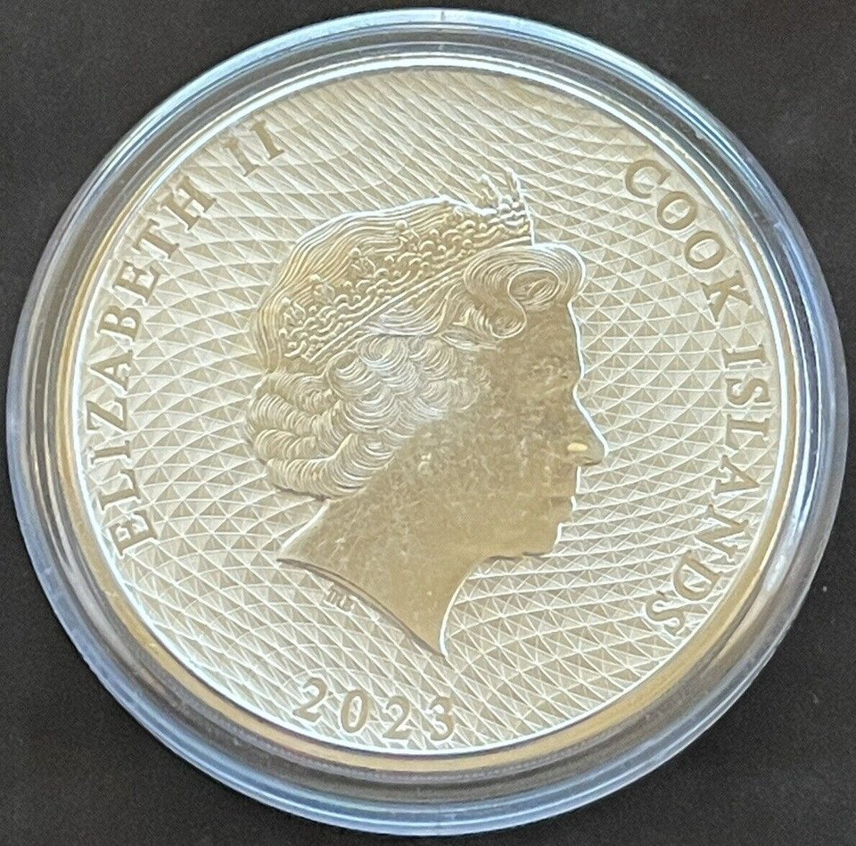 2023 1 Oz .9999 Fine Silver Cook Islands Bounty Sailing Ship Coin Ocean ...