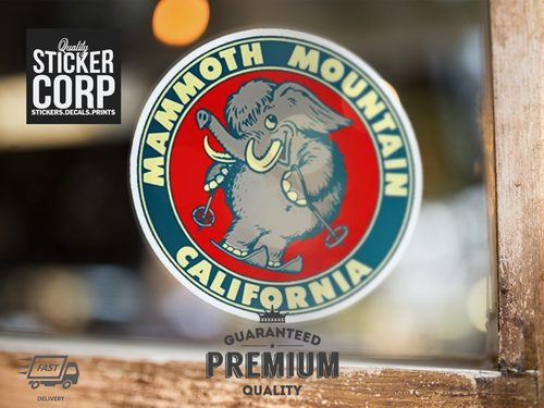 STICKERCORP Mammoth Mountain California Skiing Vintage Travel Decal ...