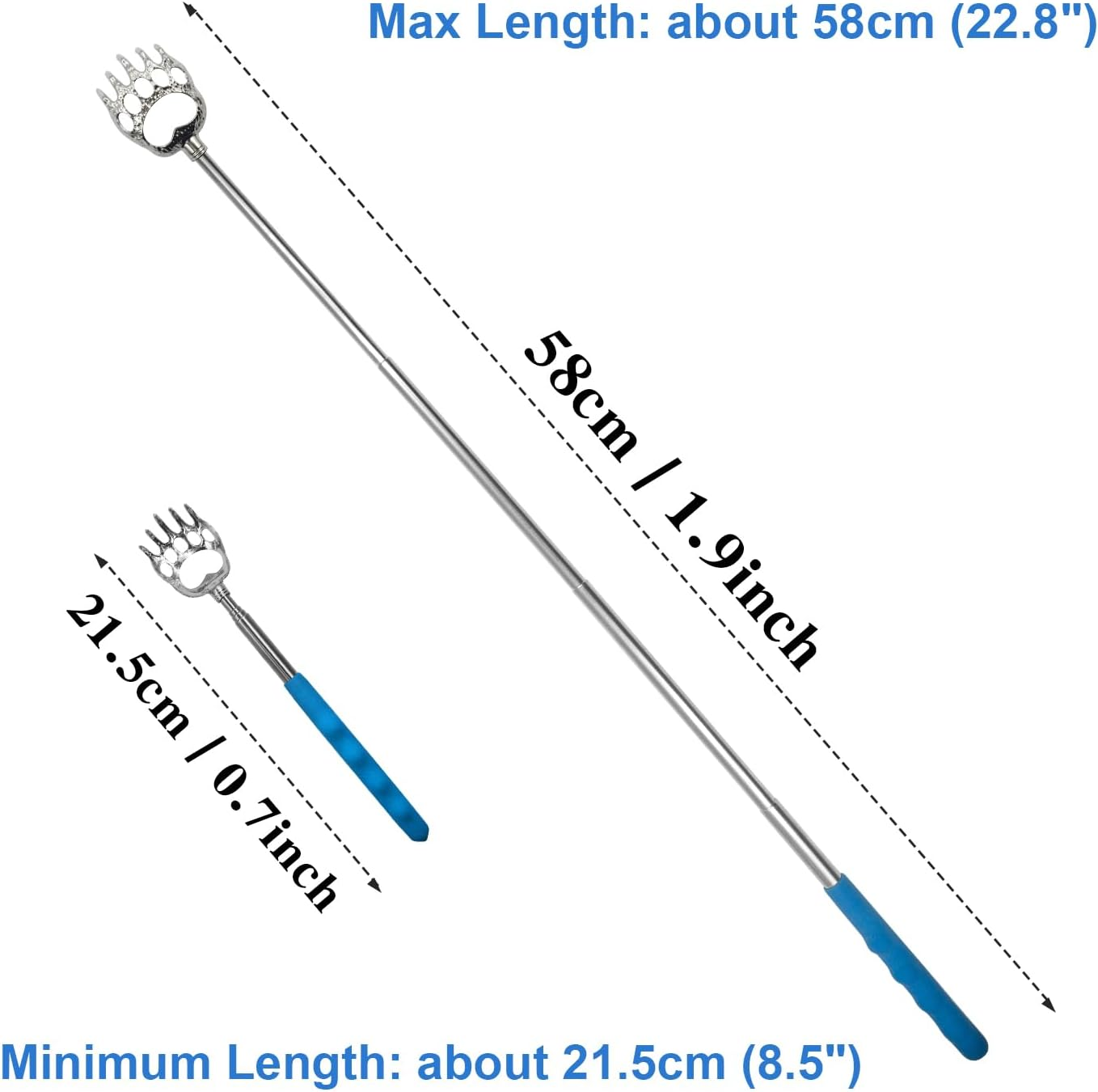 Duttek 2 in 1 Telescopic Back Scratcher & Bottle Opener, (2-Pack ...