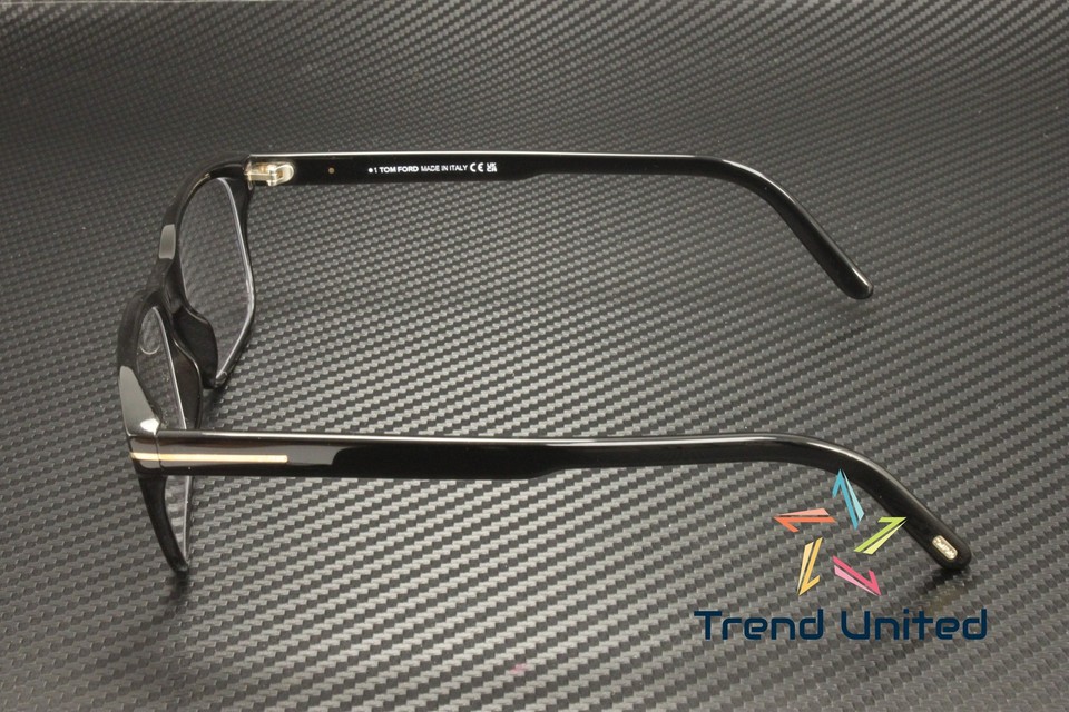 Tom Ford FT5938 B 001 Plastic Shiny Black 54 mm Men's Eyeglasses ...