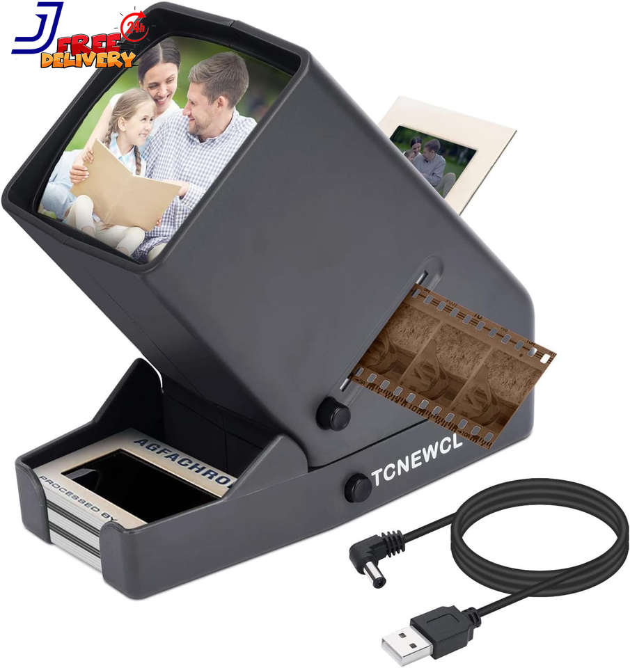 35Mm Slide and Film Viewer Negative Scanner Desk Top LED Lighted ...