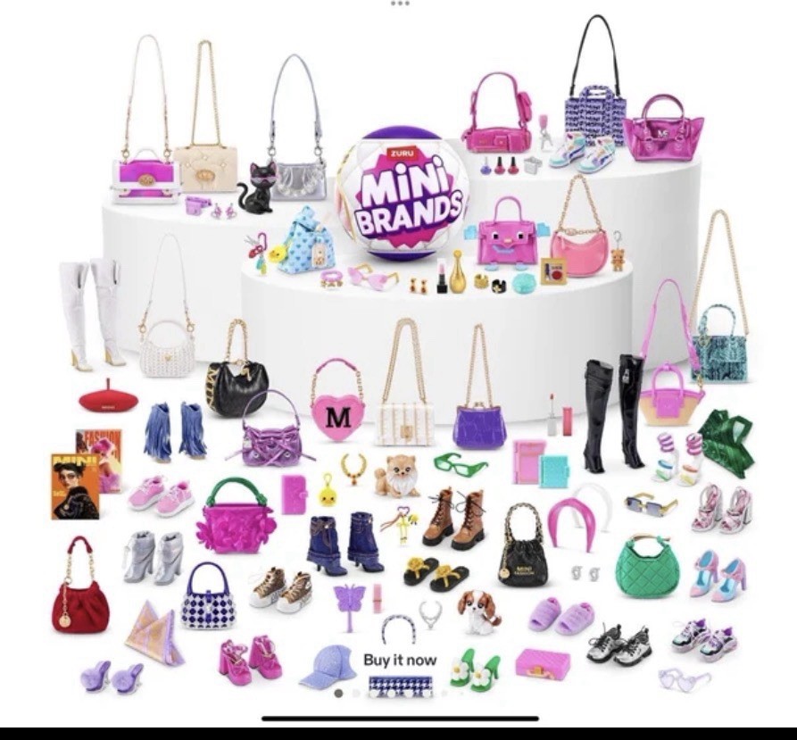 Mini Brands ZURU Fashion Series 4 Purple Crocodile Purse Mini Bag 1:6 ...