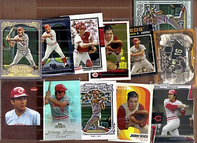 Johnny Bench mixed Sp/Insert/Parallel lot of 12 Reds HOF | eBay