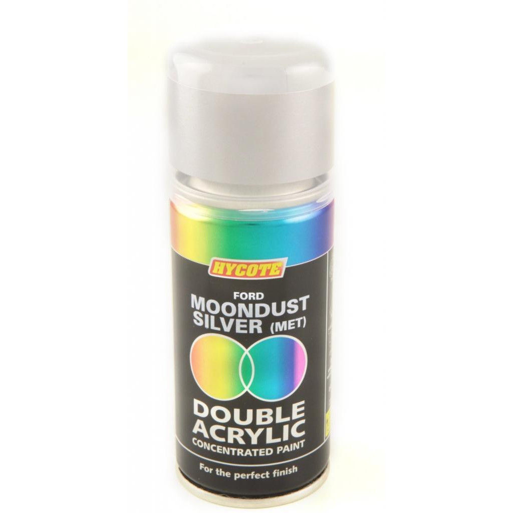 2 x Hycote Ford Moondust Silver Metallic 150ml Double Acrylic Spray ...