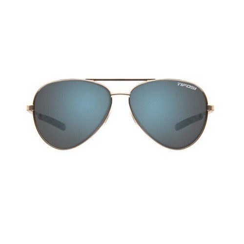 Tifosi Optics Shwae Aviator Style Sunglasses - Gold / Smoke Bright Blue ...
