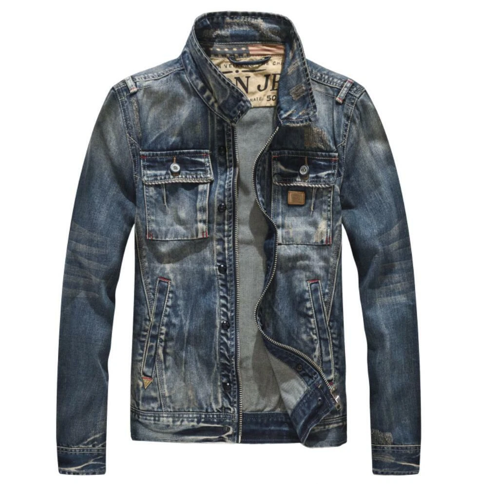 Denim Punk Jacket Mens