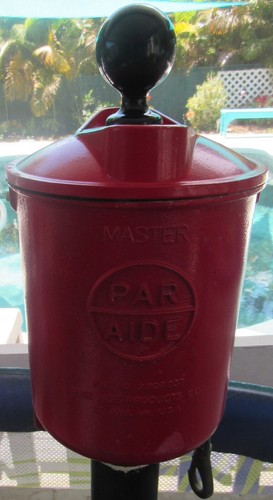 PAR AIDE Master Golf Ball Washer Red. Excellent Mechanical Condition ...