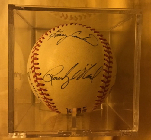 SIGNED 1990 SF Giants Baseball w/case GARY CARTER HOF Litton O’Neal ...