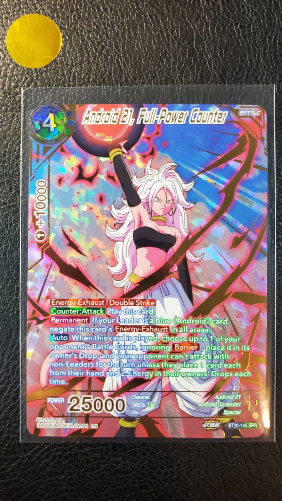 Android 21, Full-Power Counter SPR Gold FOIL BT20-145 M PF DBZS Power ...