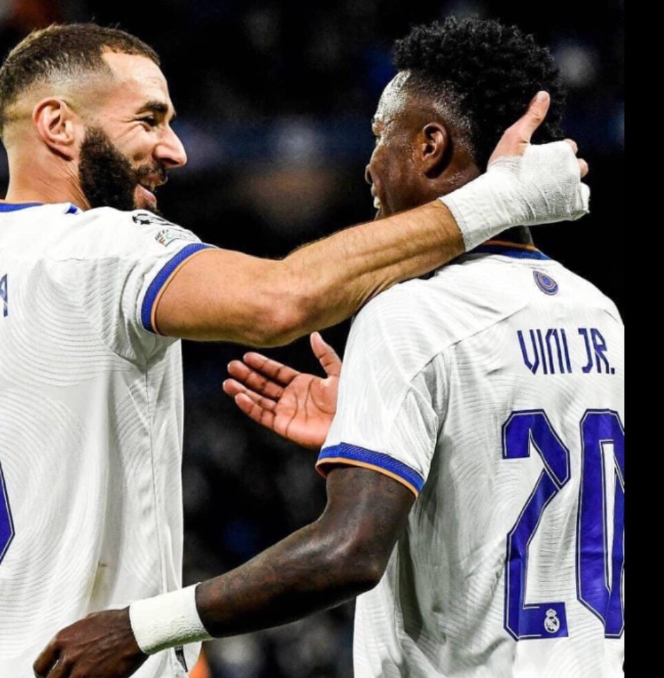 Real Madrid VINI JR. #20 Home name and number 2021/22 heat transfer ...