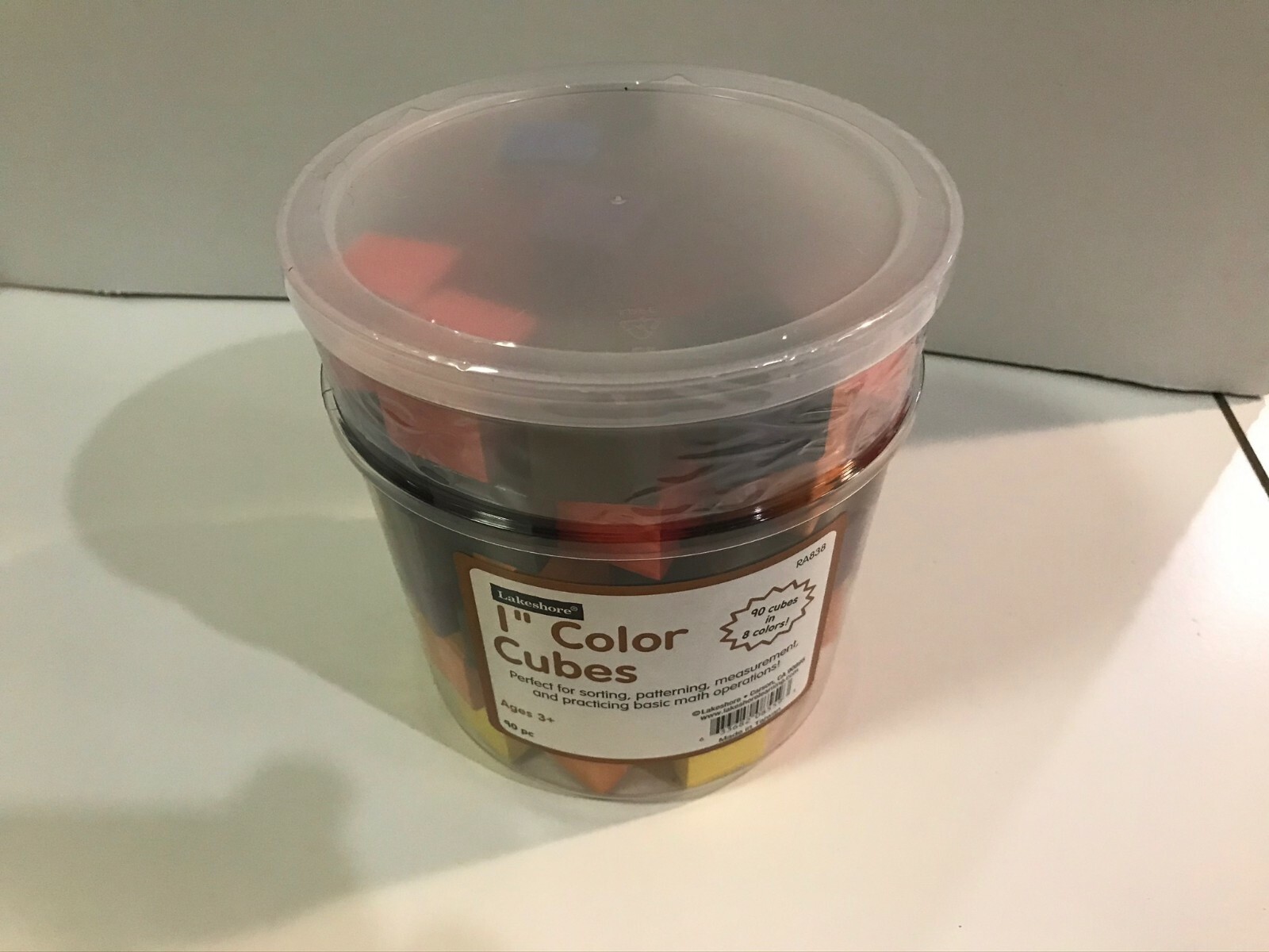 Lakeshore Learning 1in Color Cubes 90 Cubes In 8 Colors Math ...