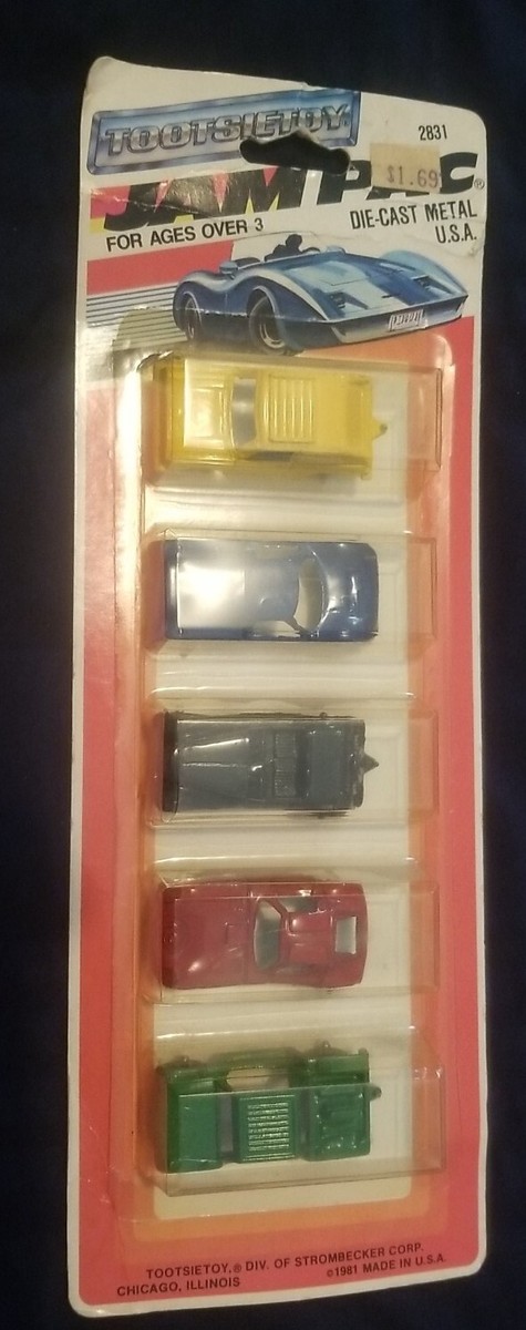 1981 TOOTSIETOY JAM PAC #2831 USA 5-Pack of Cars in package Mercedes 海外 即決-