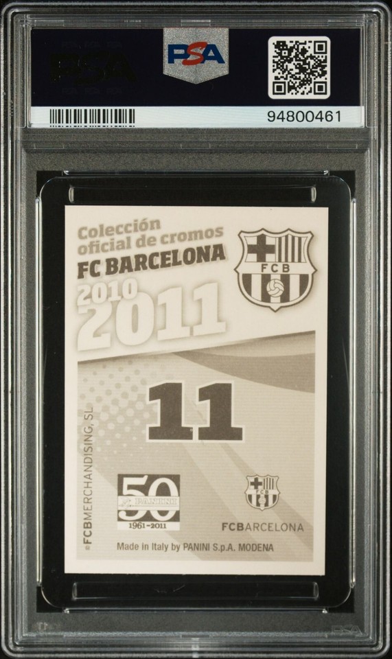 2010 - 11 PANINI BARCELONA STICKERS PEP GUARDIOLA AUTO AUTOGRAFO #11 ...