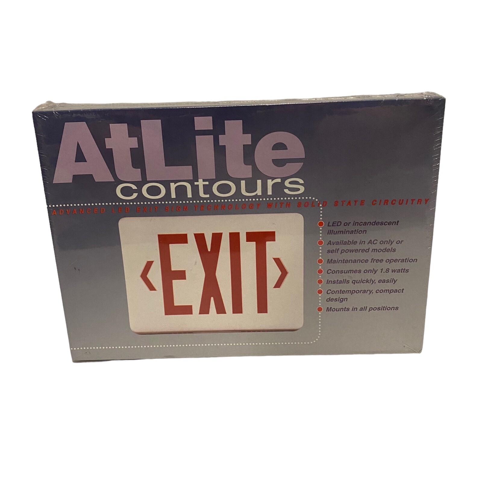 AtLite Contours PAL-RU Advanced LED Exit Sign Solid State | eBay