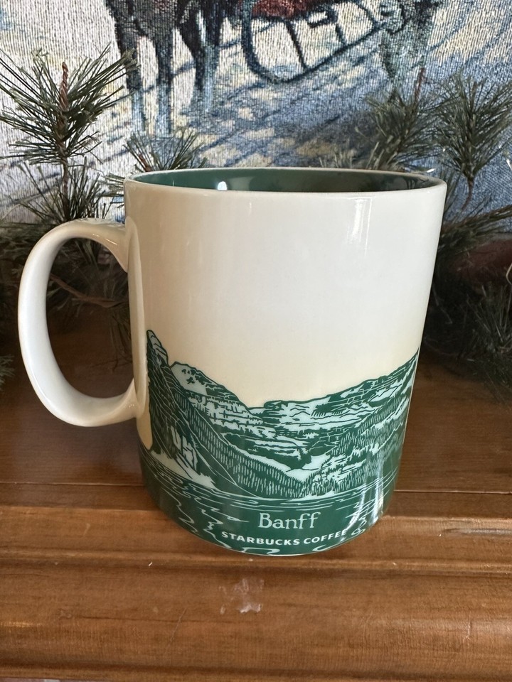 Starbucks Banff Grizzly Bear Mug 2011 MIC Global Icon 16oz VHTF | eBay