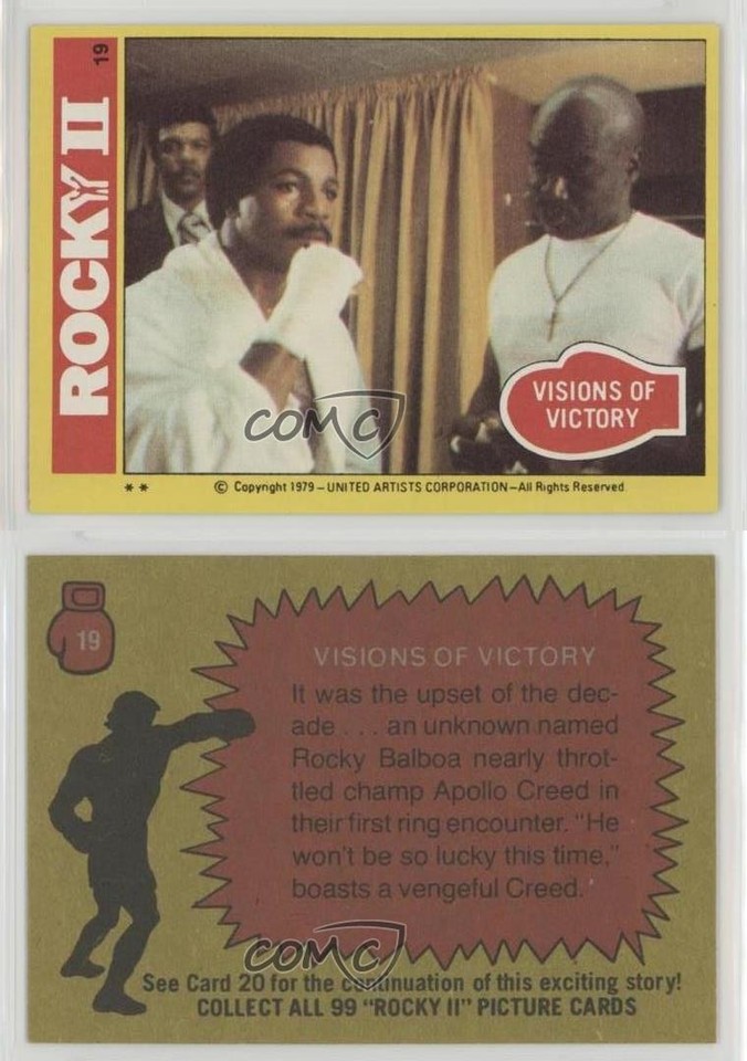 1979 Topps Rocky II Apollo Creed Visions Of Victory #19 0a1 | eBay