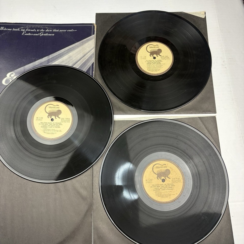 Emerson Lake & Palmer Vinyl Record MC 3-200 Manticore Atlantic 1974 ...