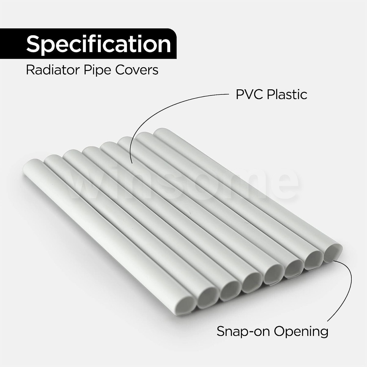 RIDGID 8 In Jaw Pipe Wrenches 8 Pc White Radiator Pipe Sleeves – PVC ...