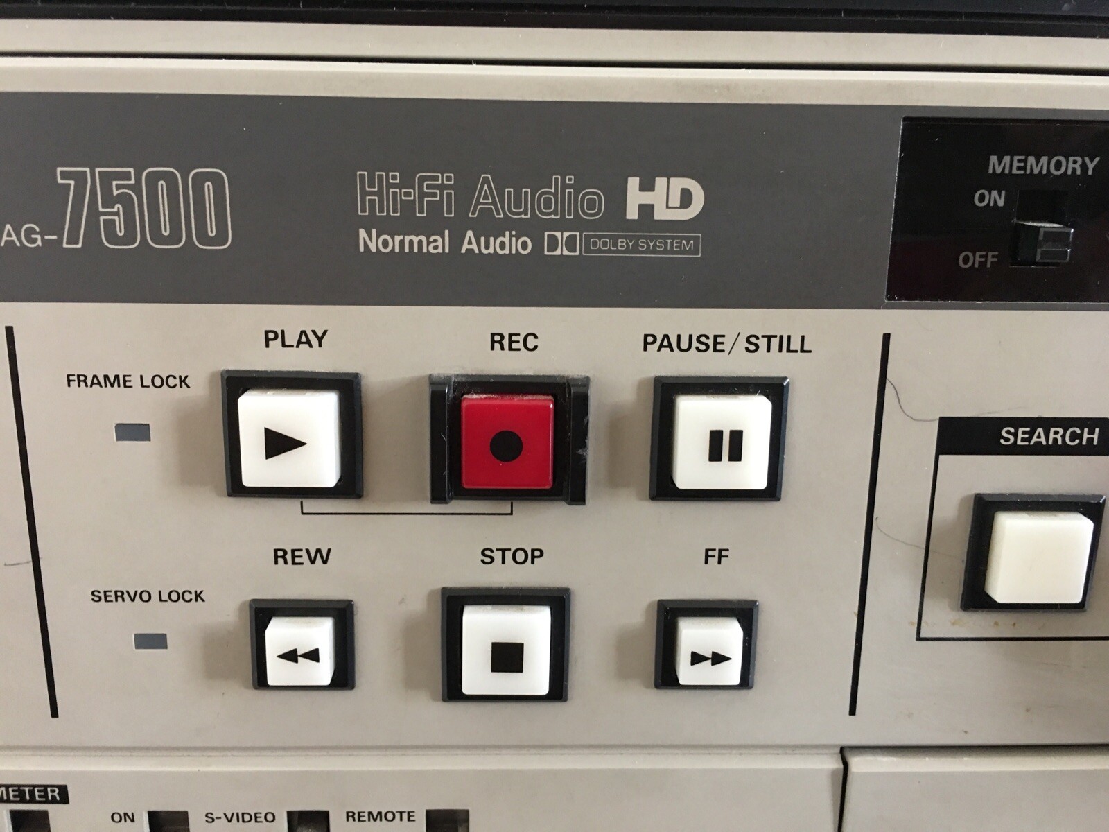 PANASONIC AG-7500 Professional High-End SVHS-Videorecorder PAL - vom ...