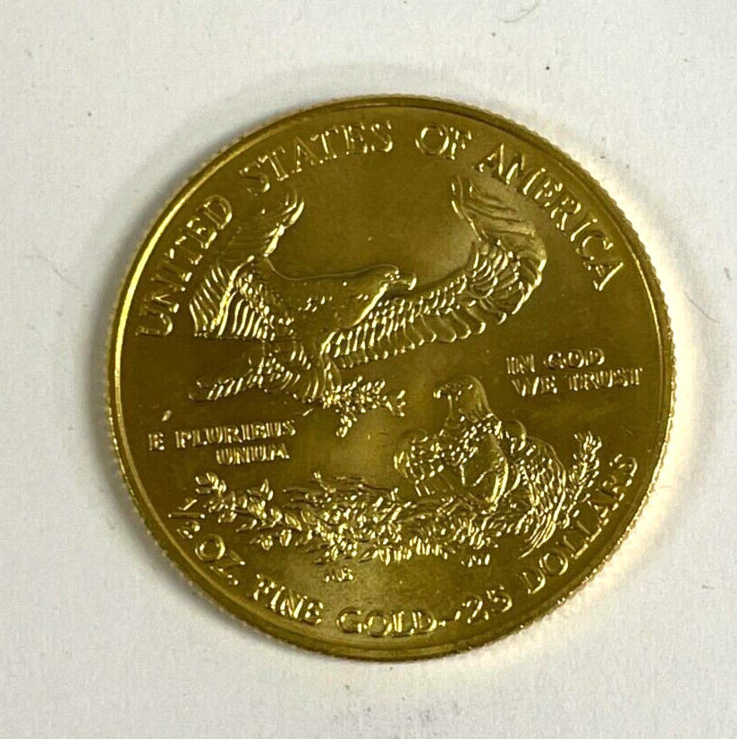 1/2 oz American Eagle $25 Gold Coin Random Year US Mint Gold Eagle 1/2 ...