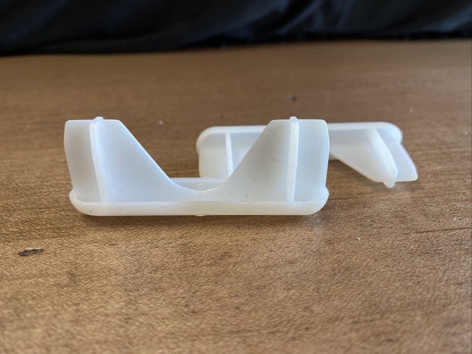 2 Mini Blind Bottom Rail End Caps for 2 1/2” Aluminum or Premium Metal ...