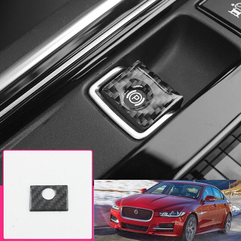 For Jaguar XE 2016-2019 Real Carbon Fiber Conter Electronic Handbrake ...