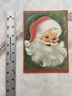 70s COOPER Santa Face Vintage Christmas Greeting Card FRONT USED | eBay