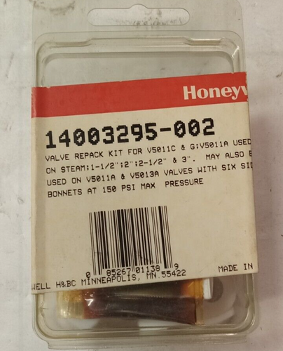 NEW HONEYWELL 14003295-002 VALVE REPACK KIT FOR V5011C & V5011A/V5013A ...