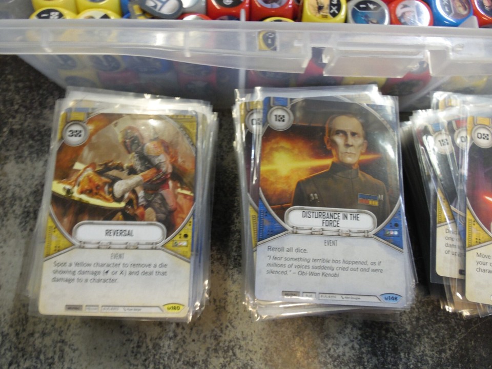 Star Wars Destiny Bulk Lot Collection 500 + Cards 177+ Dice Tokens | eBay
