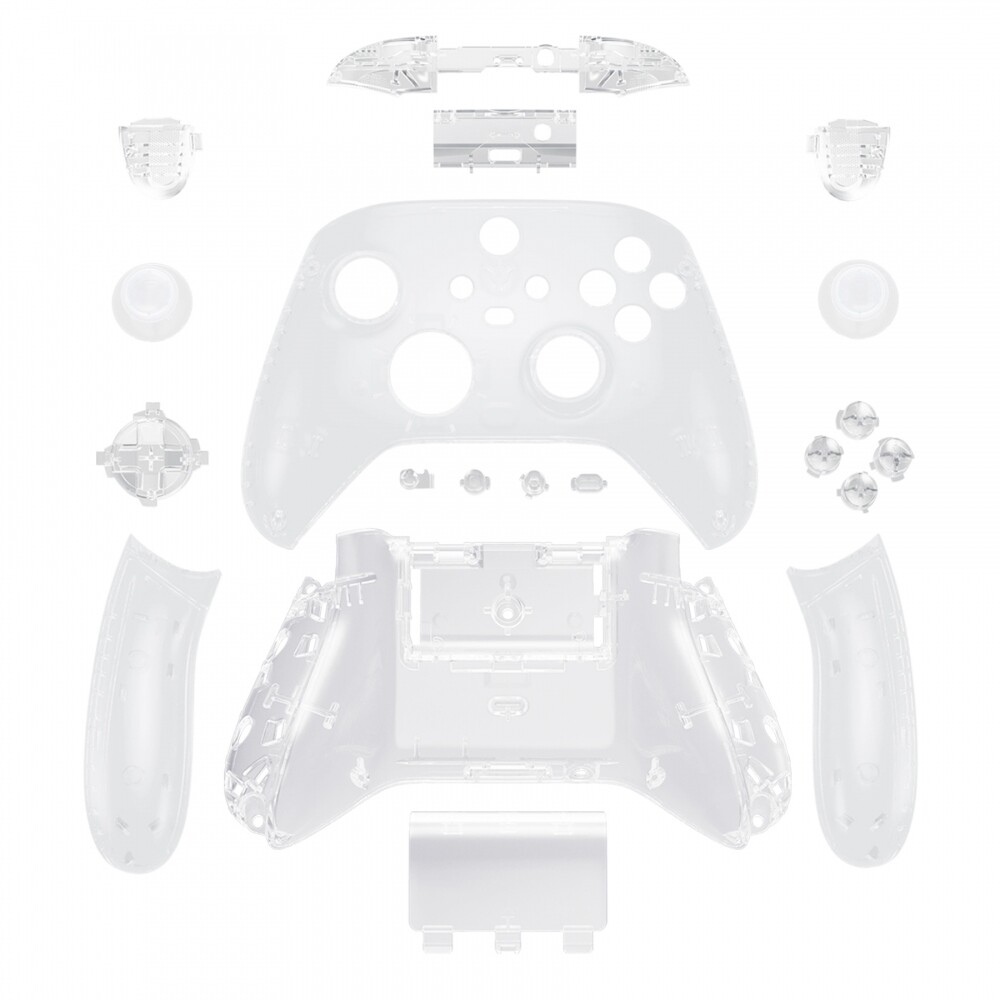 Transparent Clear Front Back Shell w/ Buttons for Xbox Series X/S ...