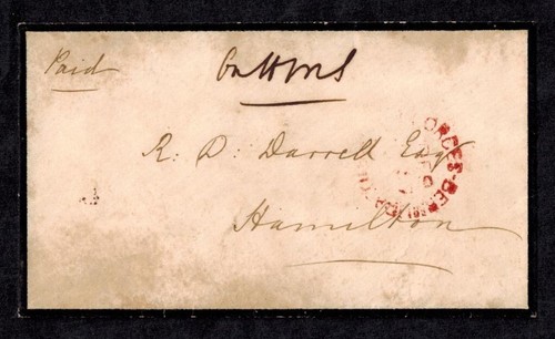 Bermuda 1857 P3 DIE 1 St. George's Mark on Black Bordered OHMS Cover ...